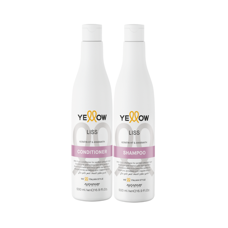 Yellow Liss Shampoo + Conditioner – zestaw wygładzający po keratynowym ...